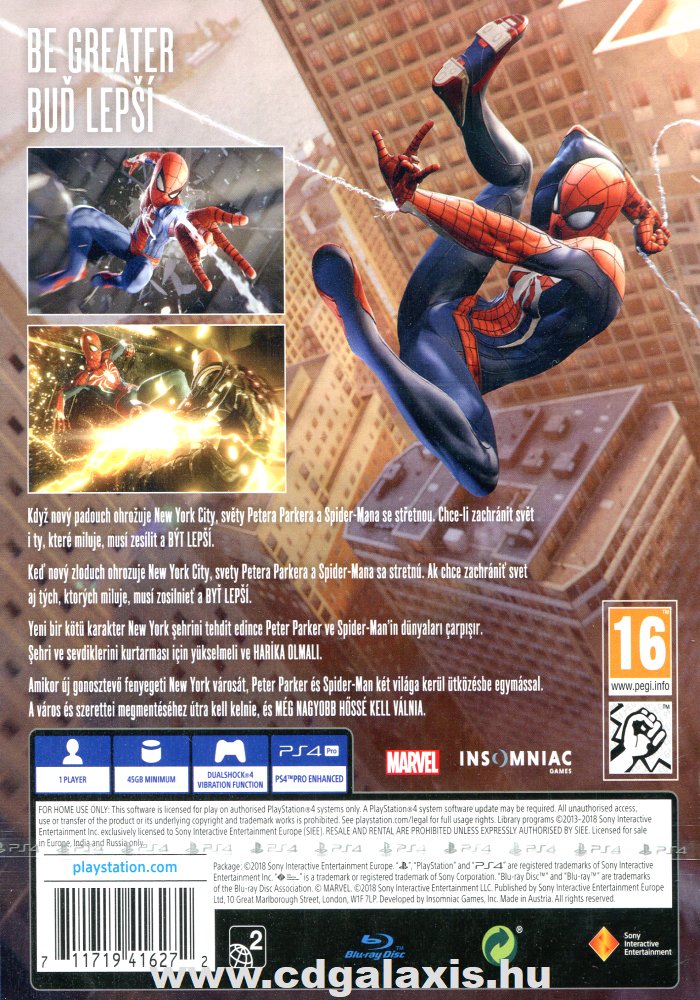 Spider-Man [Playstation 4] - 14990 Ft - 0711719416272